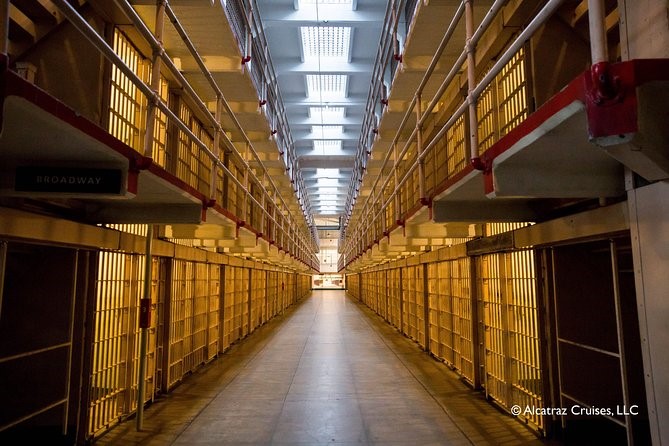 Alcatraz Inside with Wharf Lunch Credit – The Tour Store